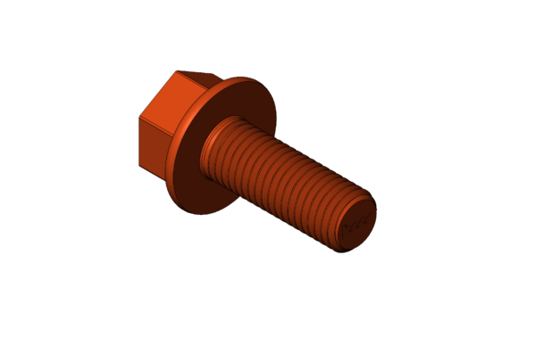 Imperial 3/4″ Flanged Hex Head Bolts – Print Friendly – STL Hardware Parts