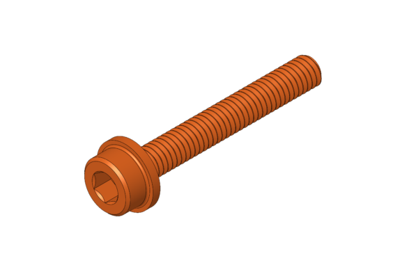 Metric M6 Flanged Socket Head Bolt – STL Hardware Parts